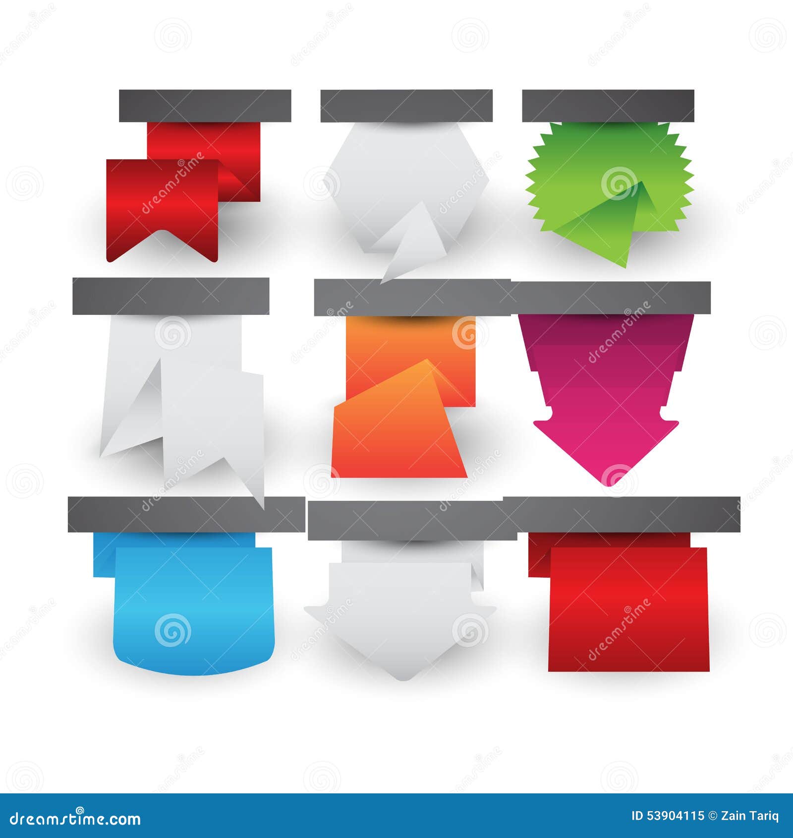 Empty Web Banners,labels,header or Tags for Your Advertisement Stock ...