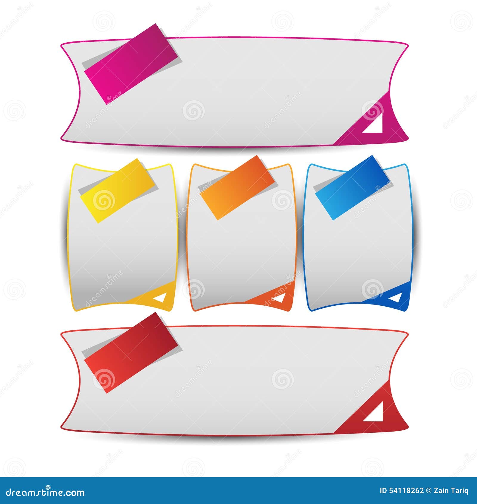 Empty Web Banners,labels,header or Tags for Your Advertisement Stock ...