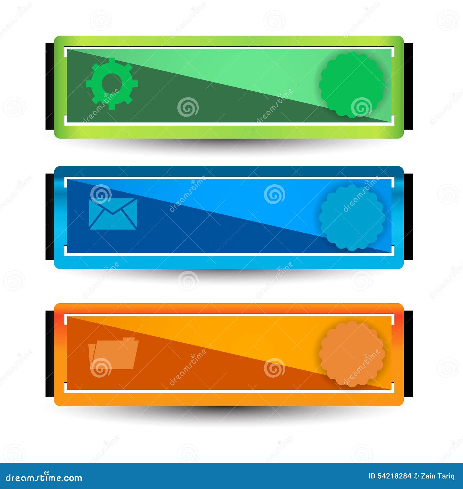 Empty Web Banners,labels,header or Tags for Your Advertisement Stock ...