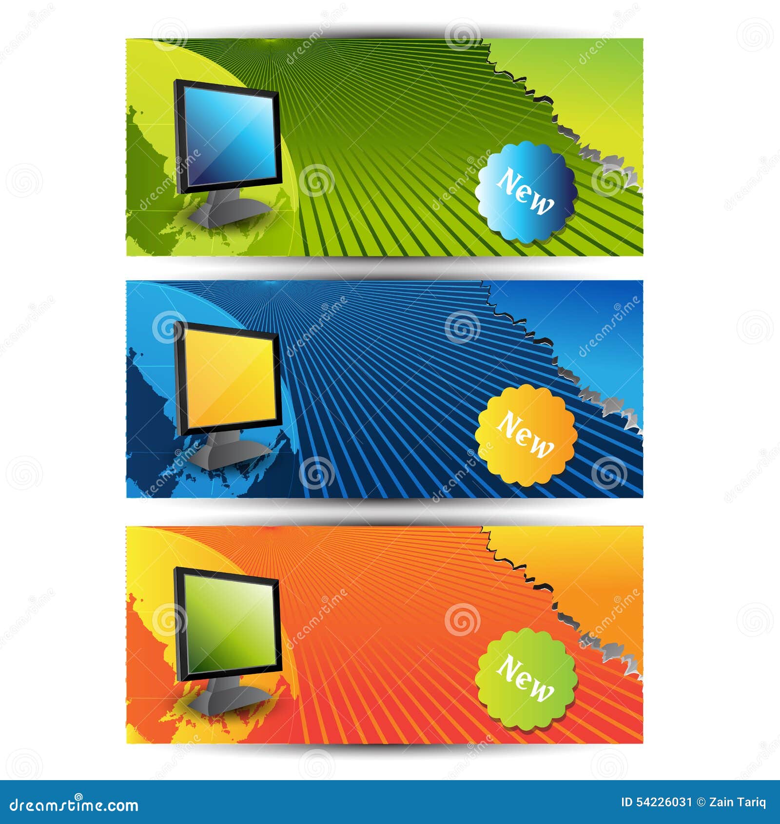 Empty Web Banners,labels,header or Tags for Your Advertisement Stock ...