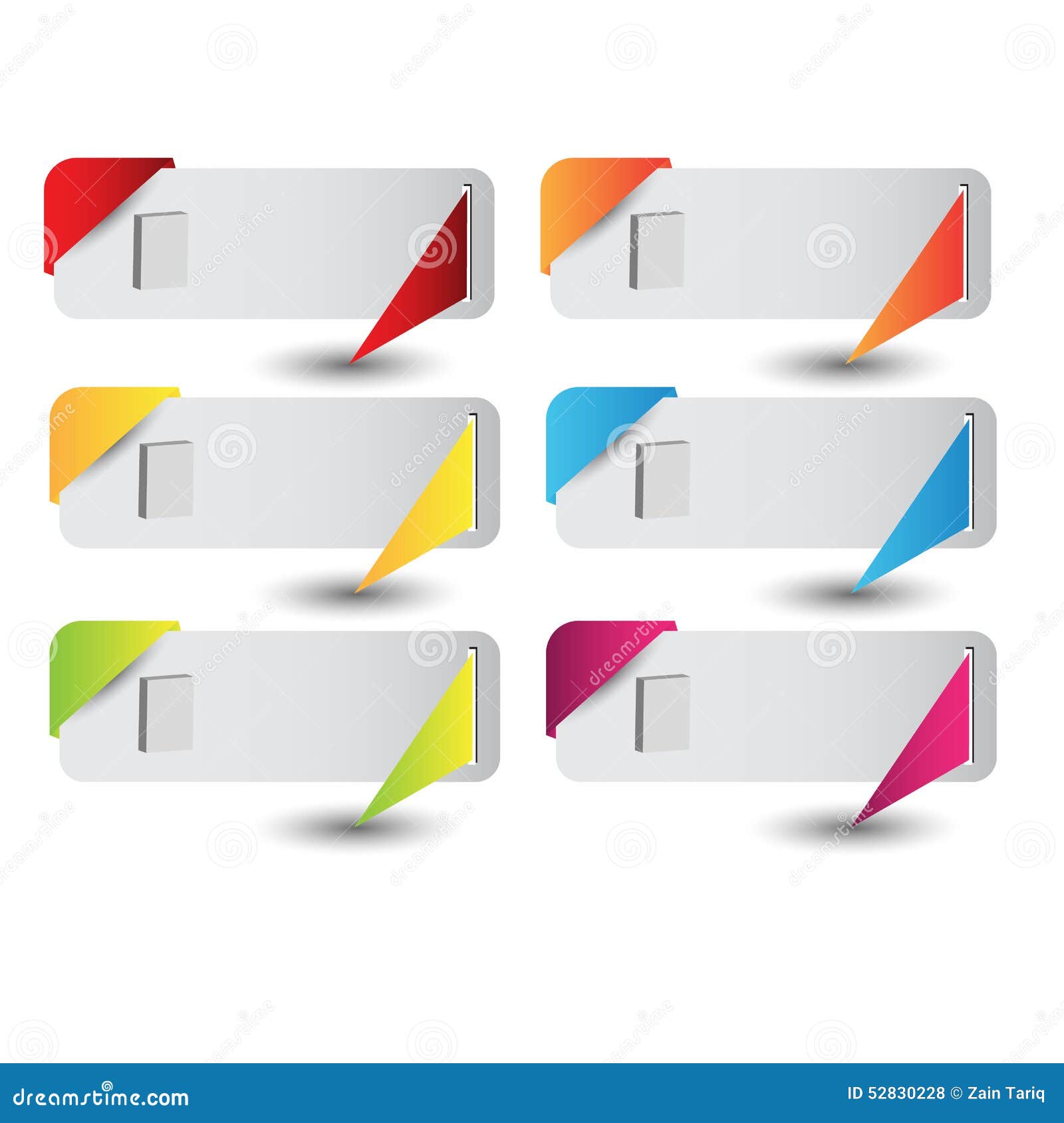 Empty Web Banners for Your Advertisement Stock Vector - Illustration of ...