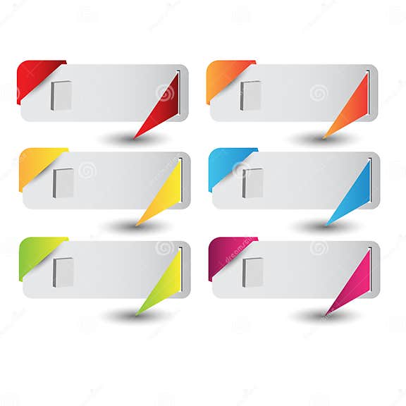 Empty Web Banners for Your Advertisement Stock Vector - Illustration of ...