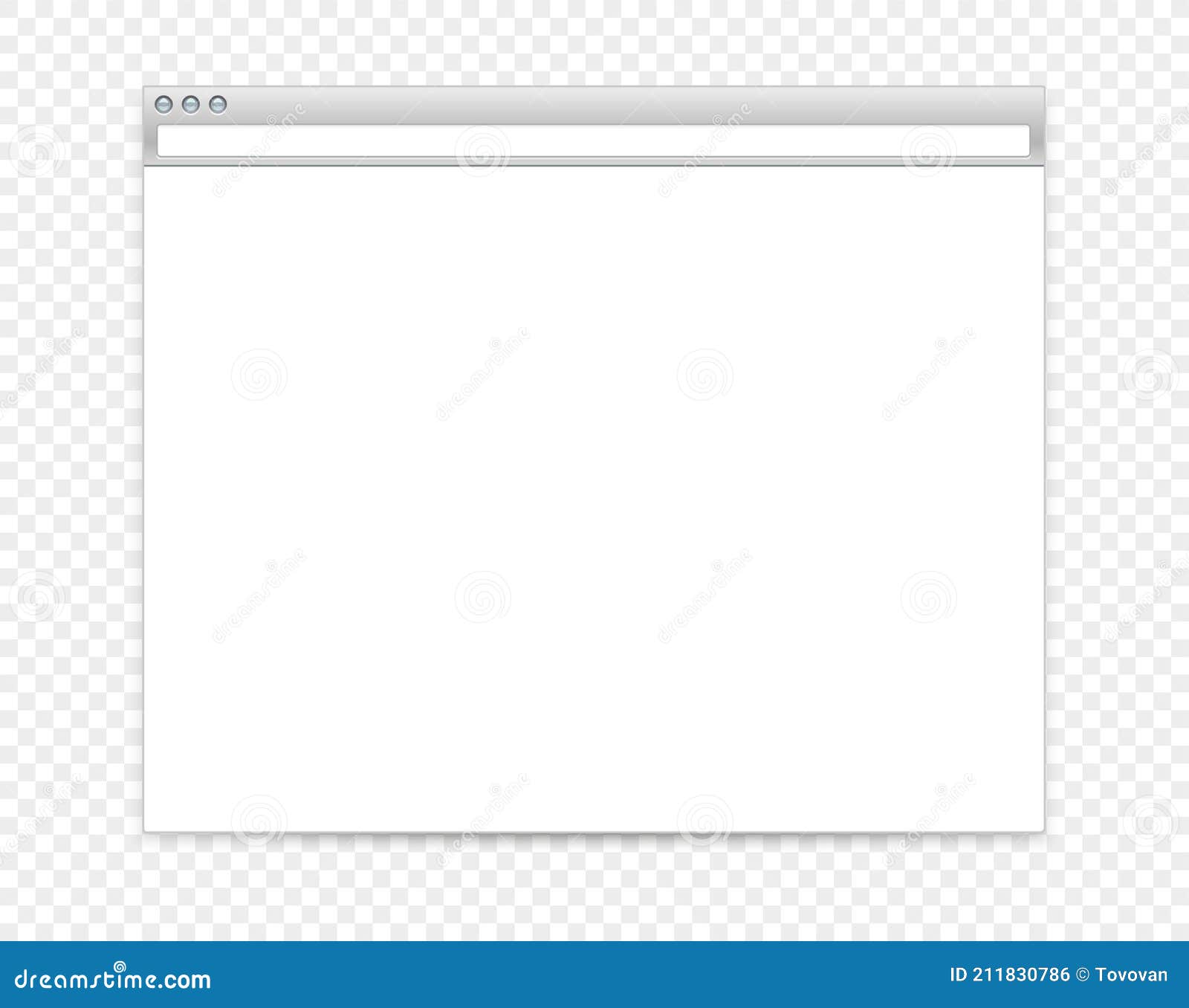 Empty Web Browser Window Isolated on Transparent Background Stock ...