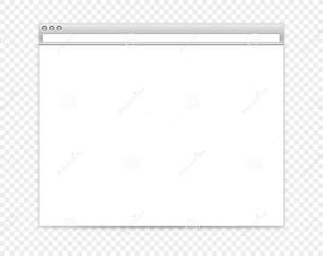Empty Web Browser Window Isolated on Transparent Background Stock ...