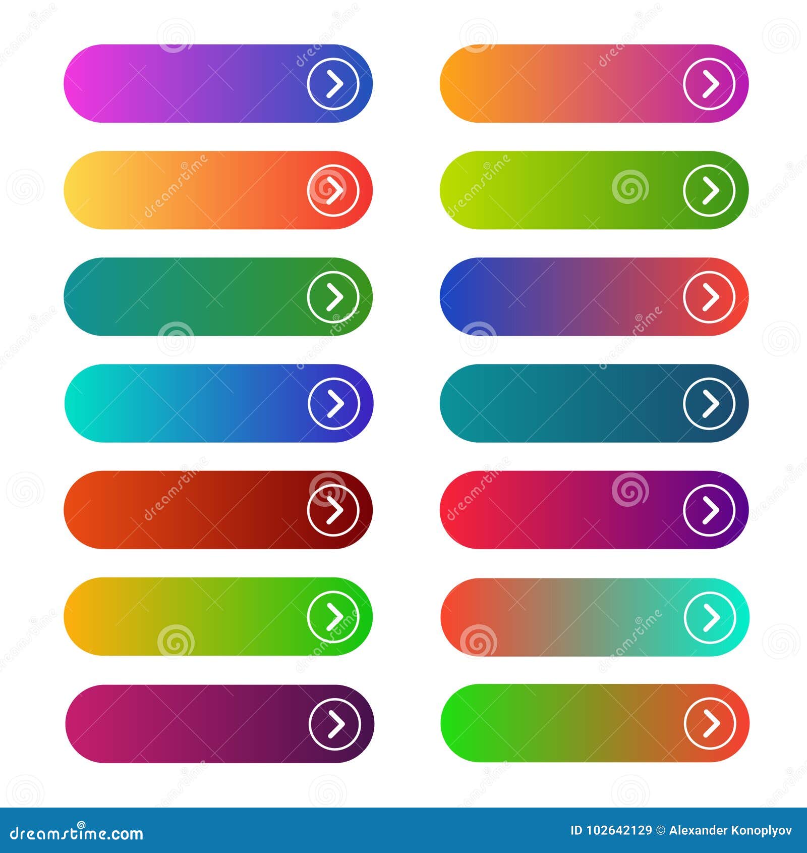 Empty web buttons stock vector. Illustration of navigation - 102642129