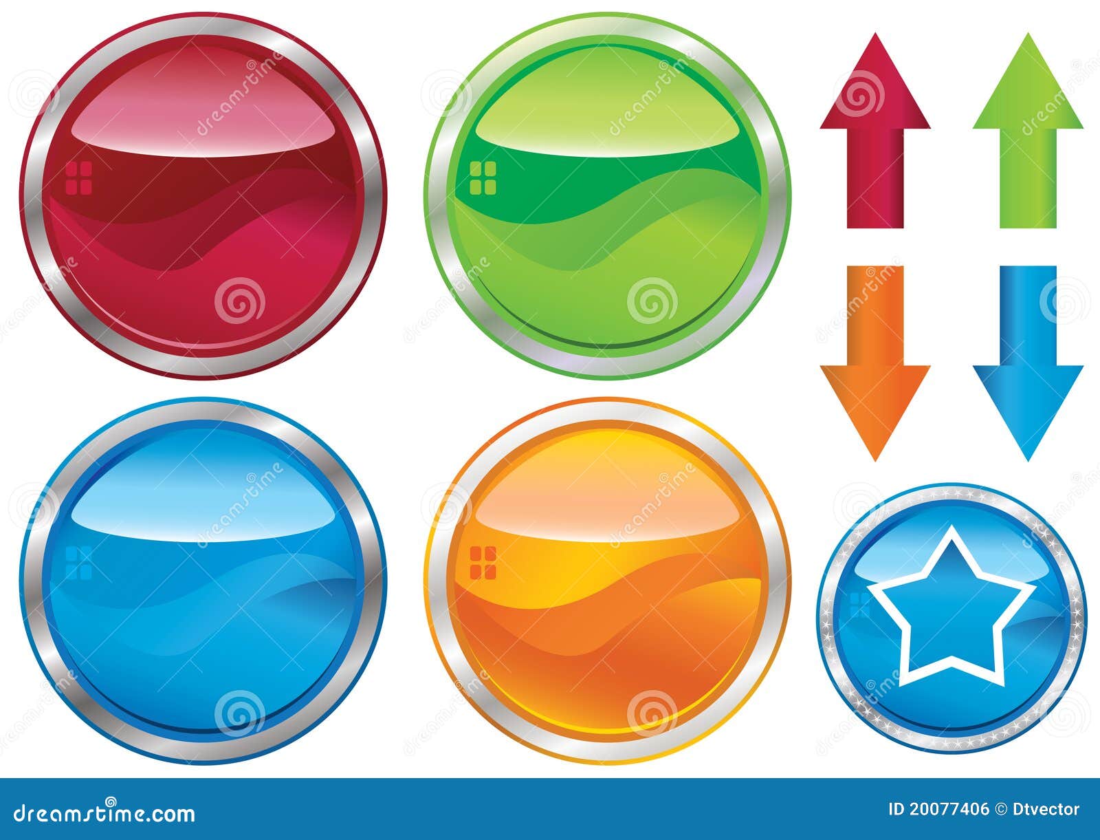 Empty Web Buttons and Label_eps Stock Vector - Illustration of abstract ...