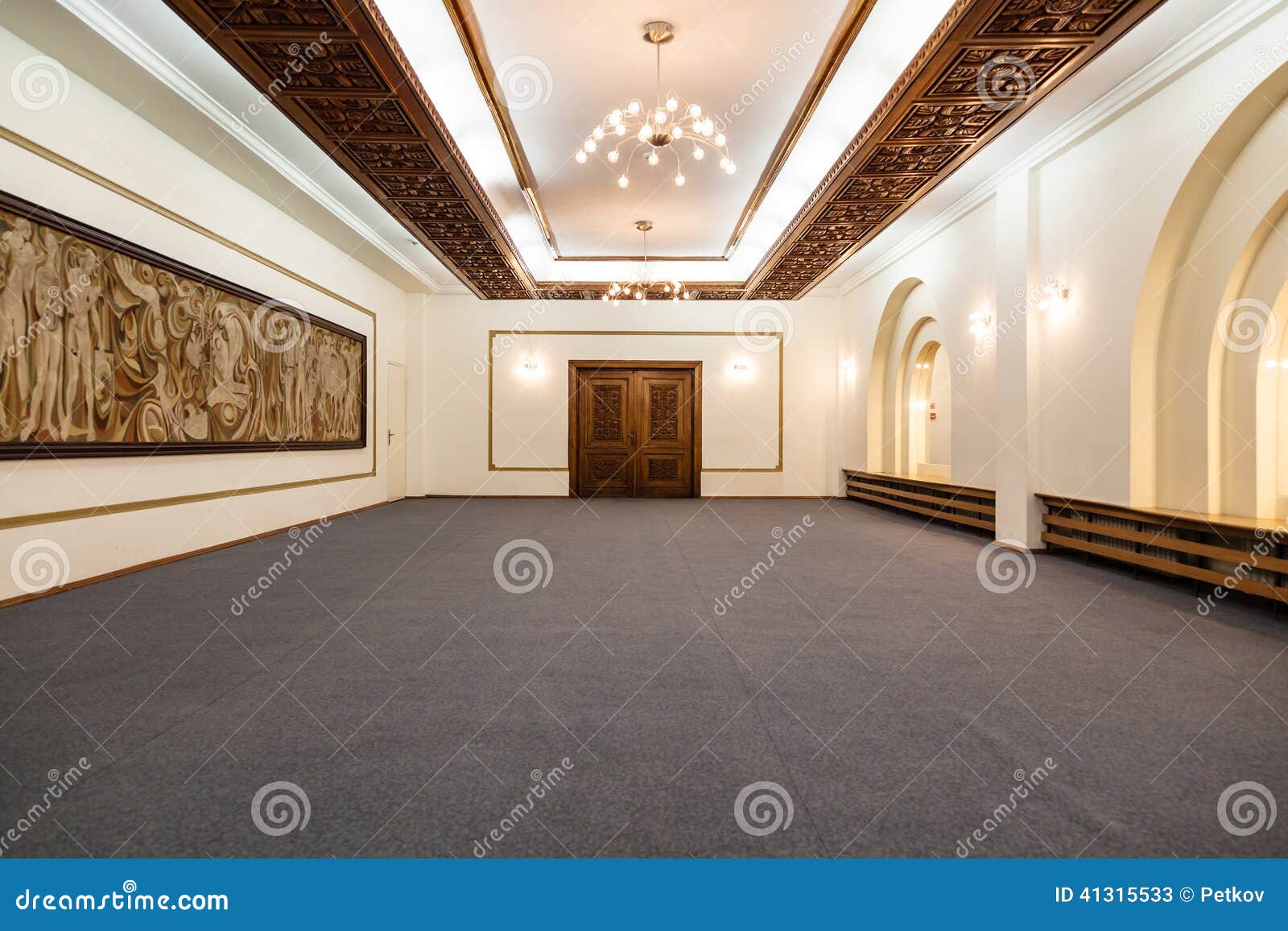 Empty Wedding Hall Front Image Stock Image - Image of empty, design ...