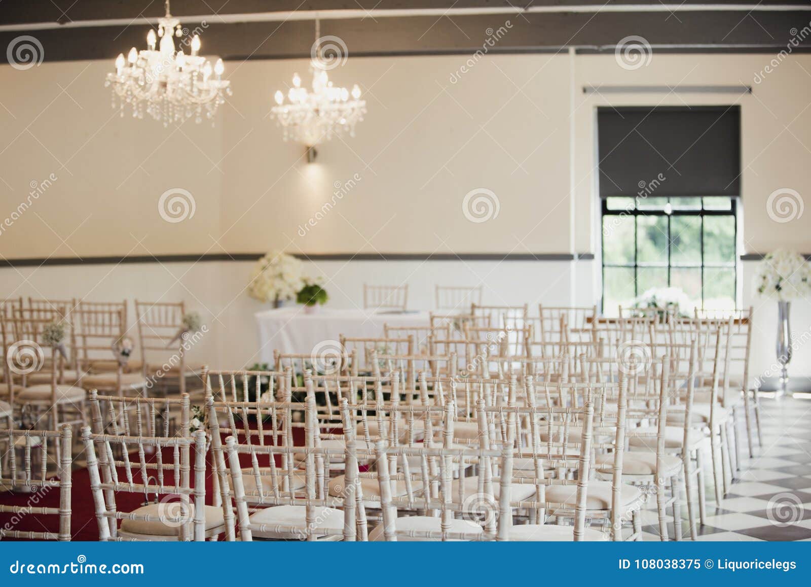 Empty Wedding Venue stock image. Image of wood, repetition - 108038375