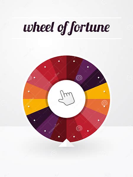 Empty wheel of fortune stock vector. Illustration of machine - 50166065