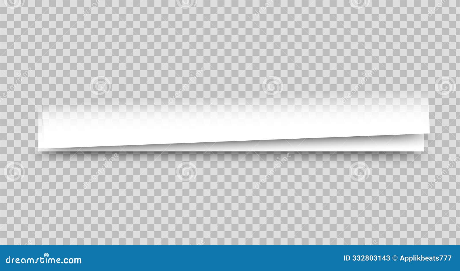 Empty White Banners with Shadow. Paper Blurb Banner. Web Vector Header ...