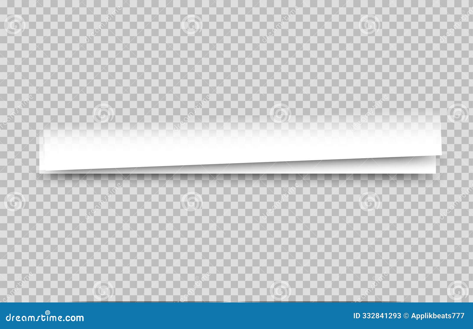 Empty White Banners with Shadow. Paper Blurb Banner. Web Vector Header ...