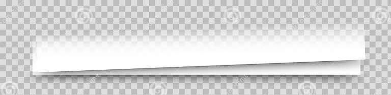Empty White Banners with Shadow. Paper Blurb Banner. Web Vector Header ...