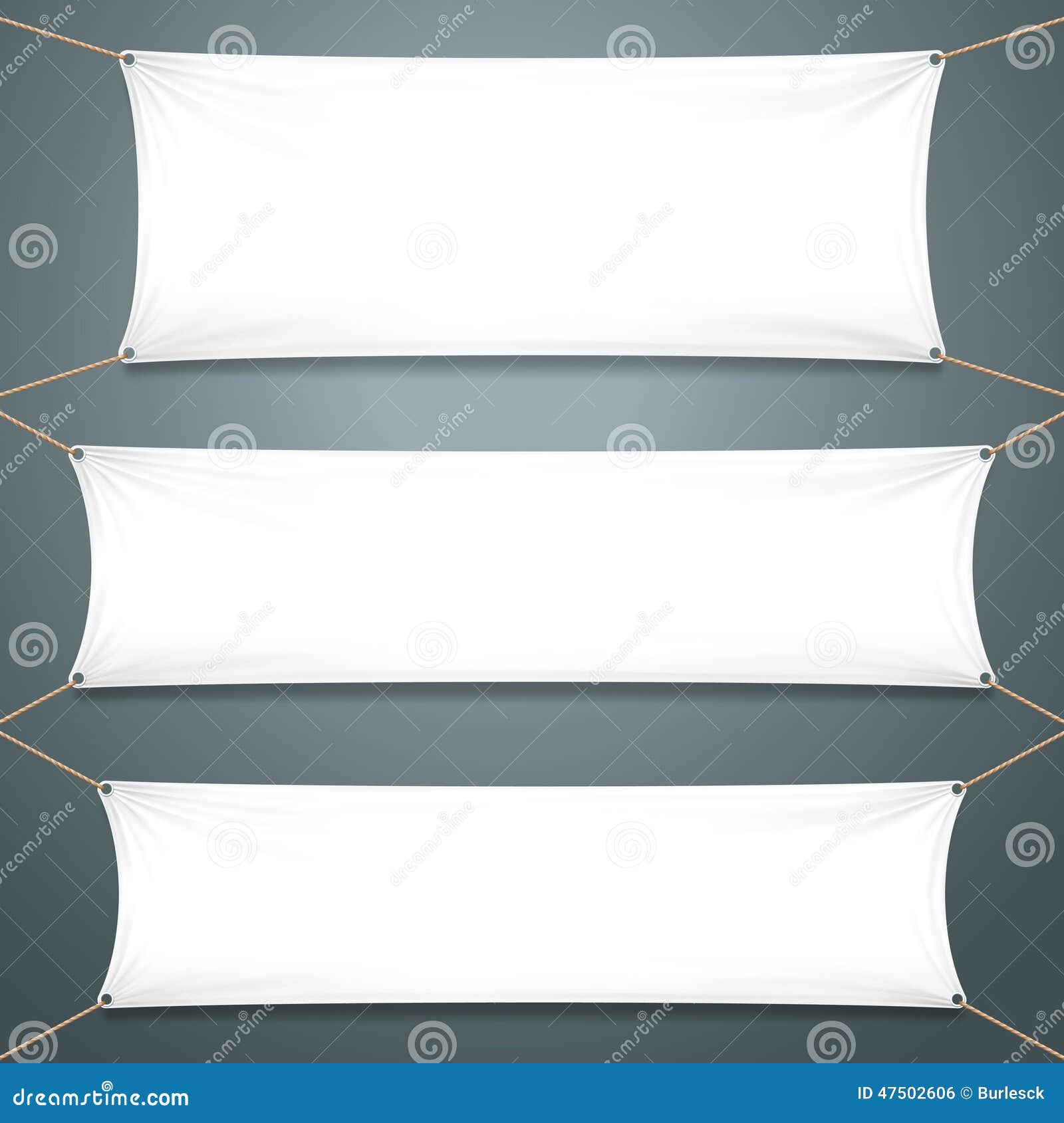 Empty White Banners stock vector. Illustration of empty - 47502606