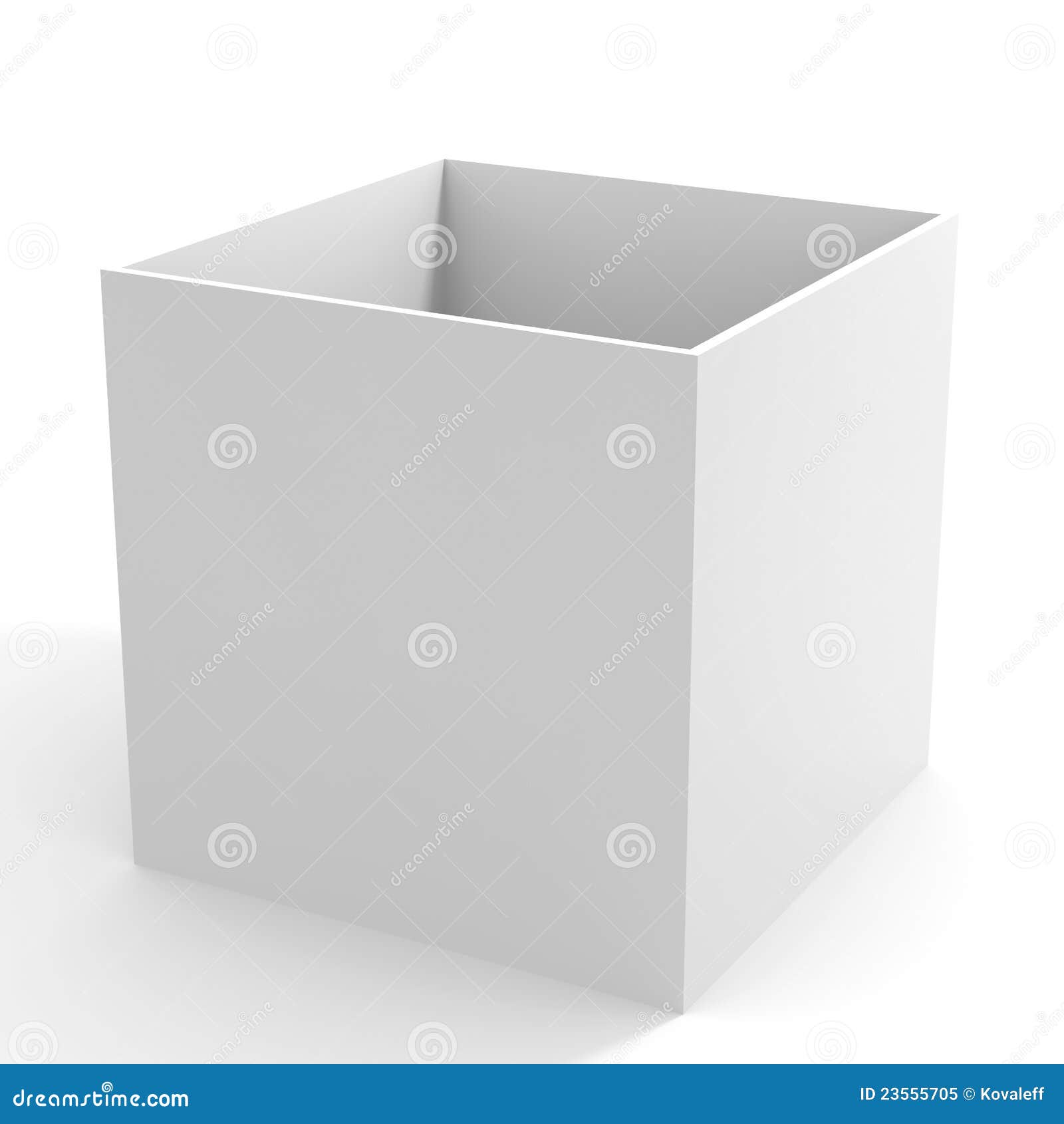 Empty white box. stock illustration. Illustration of empty - 23555705