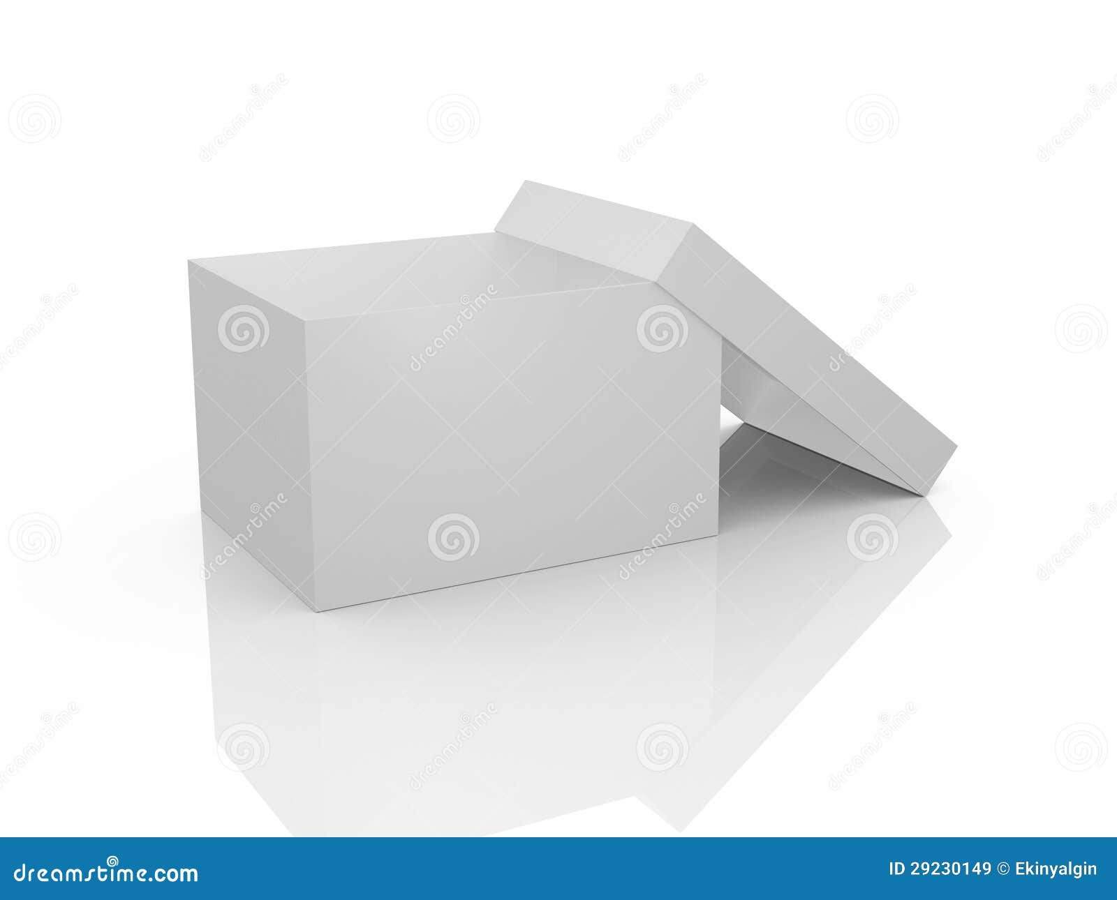 Empty White Box stock illustration. Illustration of template - 29230149