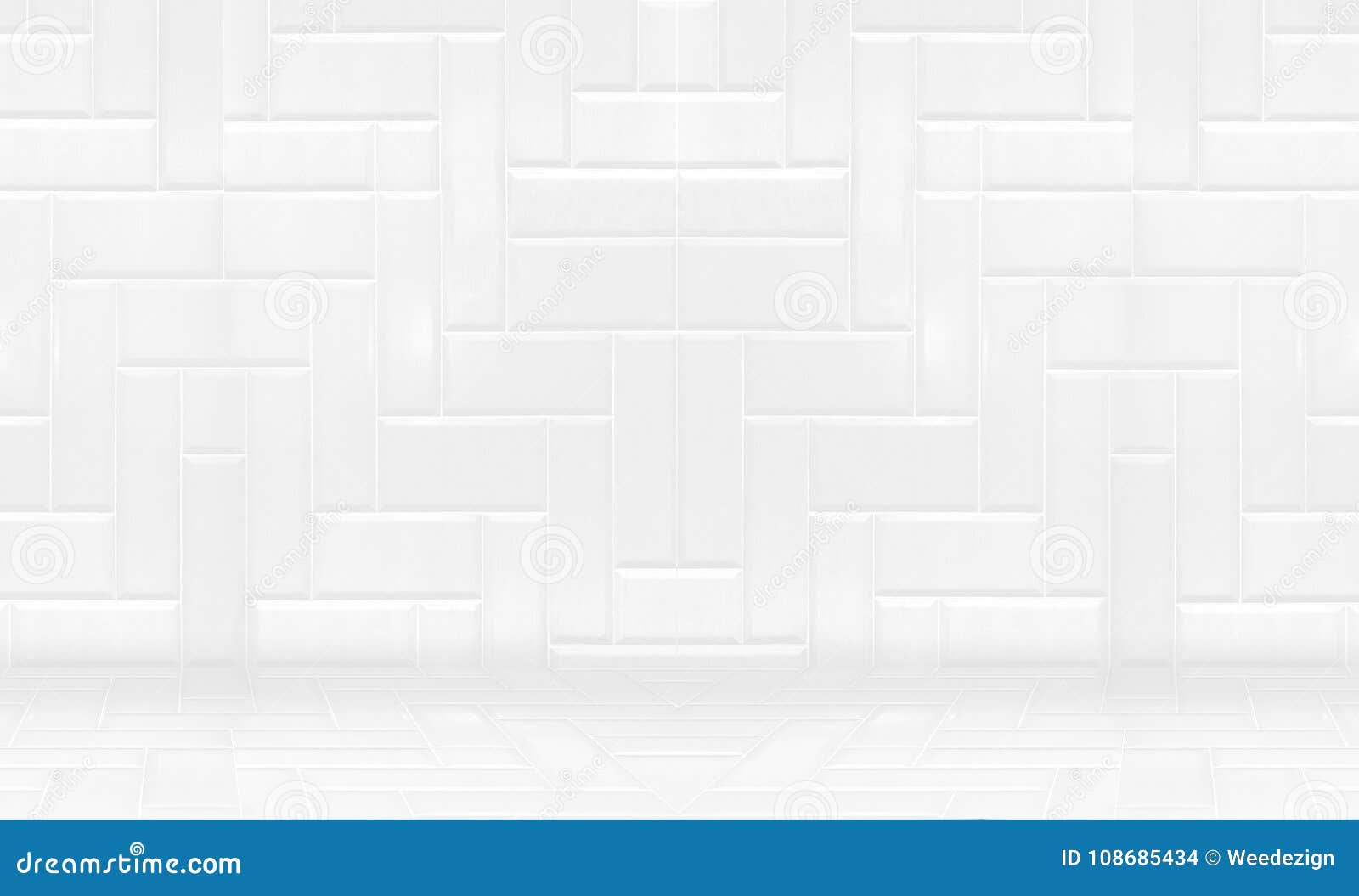 Empty White Clean Ceramic Tile Wall And Floor Background,Minimal Simple ...