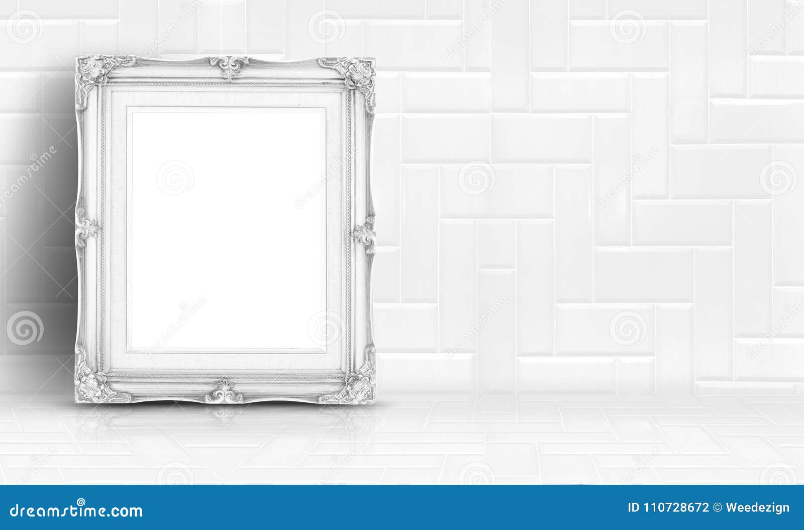 Empty White Clean Tile Wall and Floor Background,Minimal Simple Stock ...