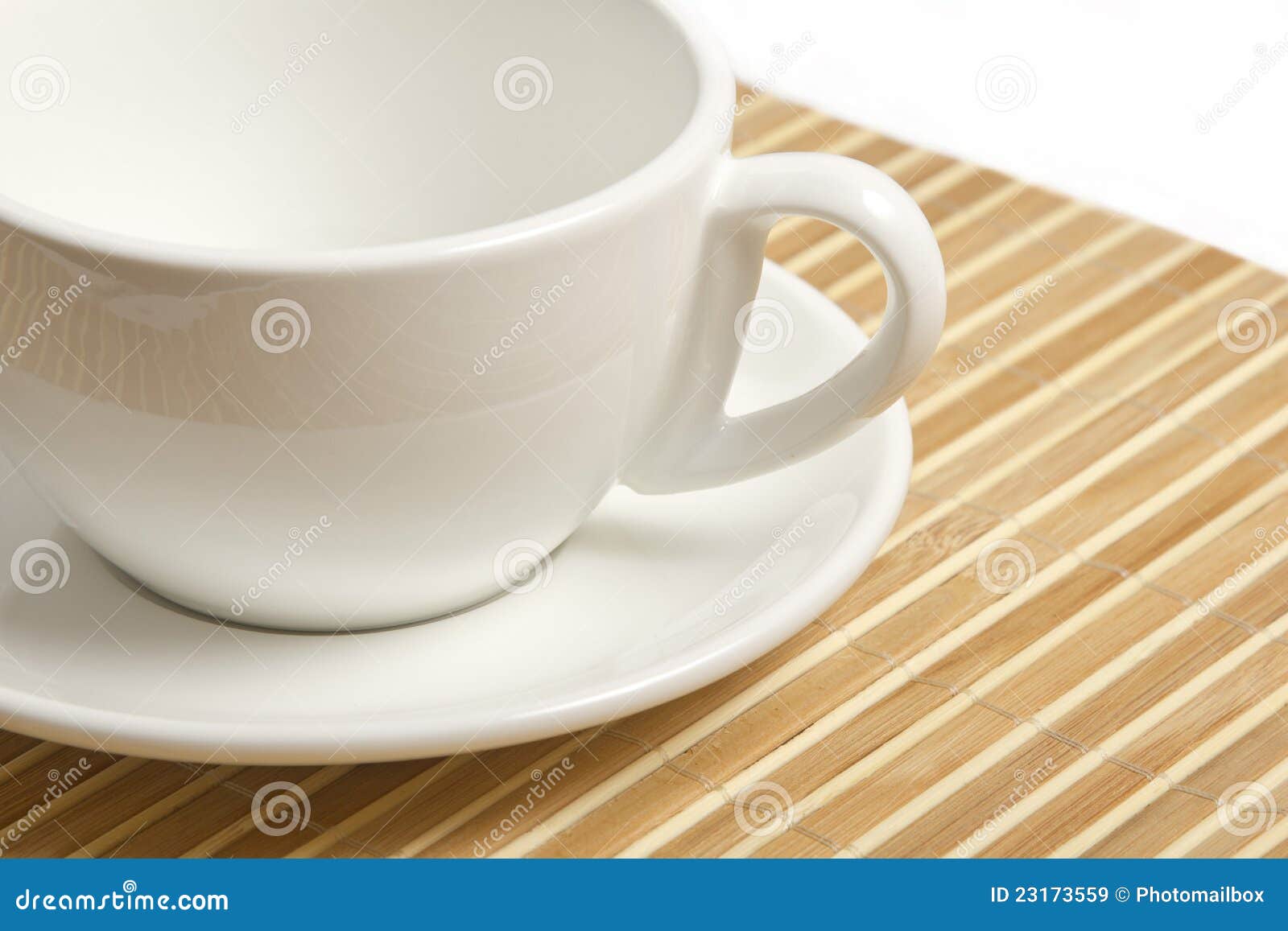 Empty white cup stock image. Image of profile, ceramics - 23173559