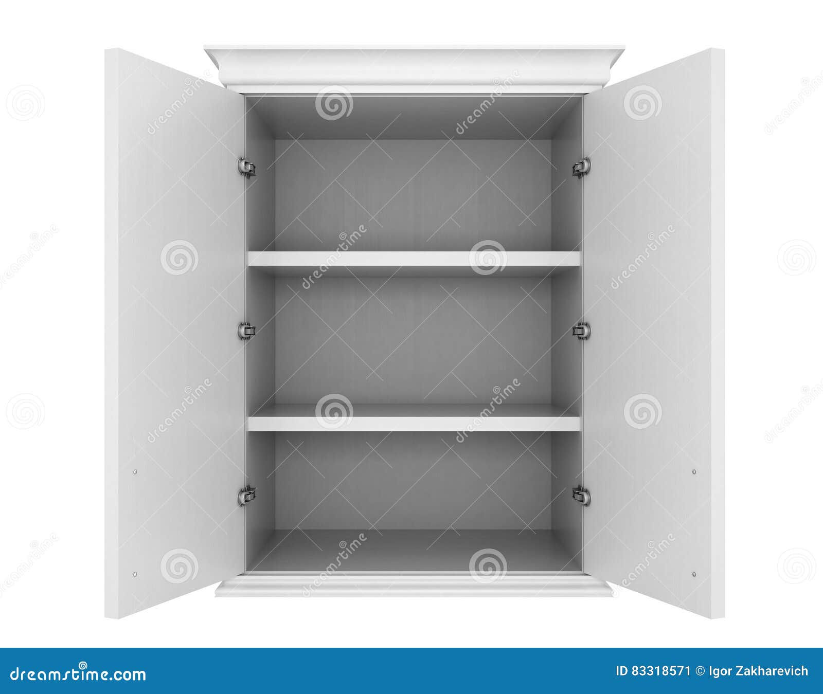 Empty White Cupboard Royalty-Free Stock Photo | CartoonDealer.com #83318571
