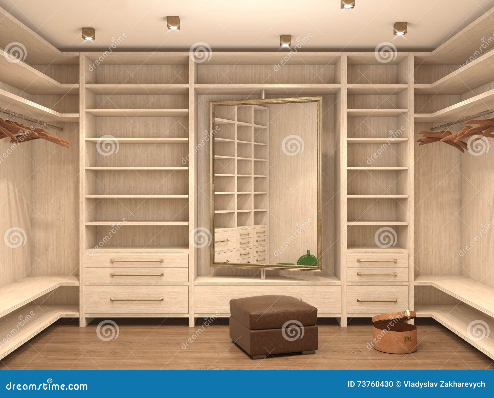 Empty white dressing room, stock illustration. Illustration of design ...