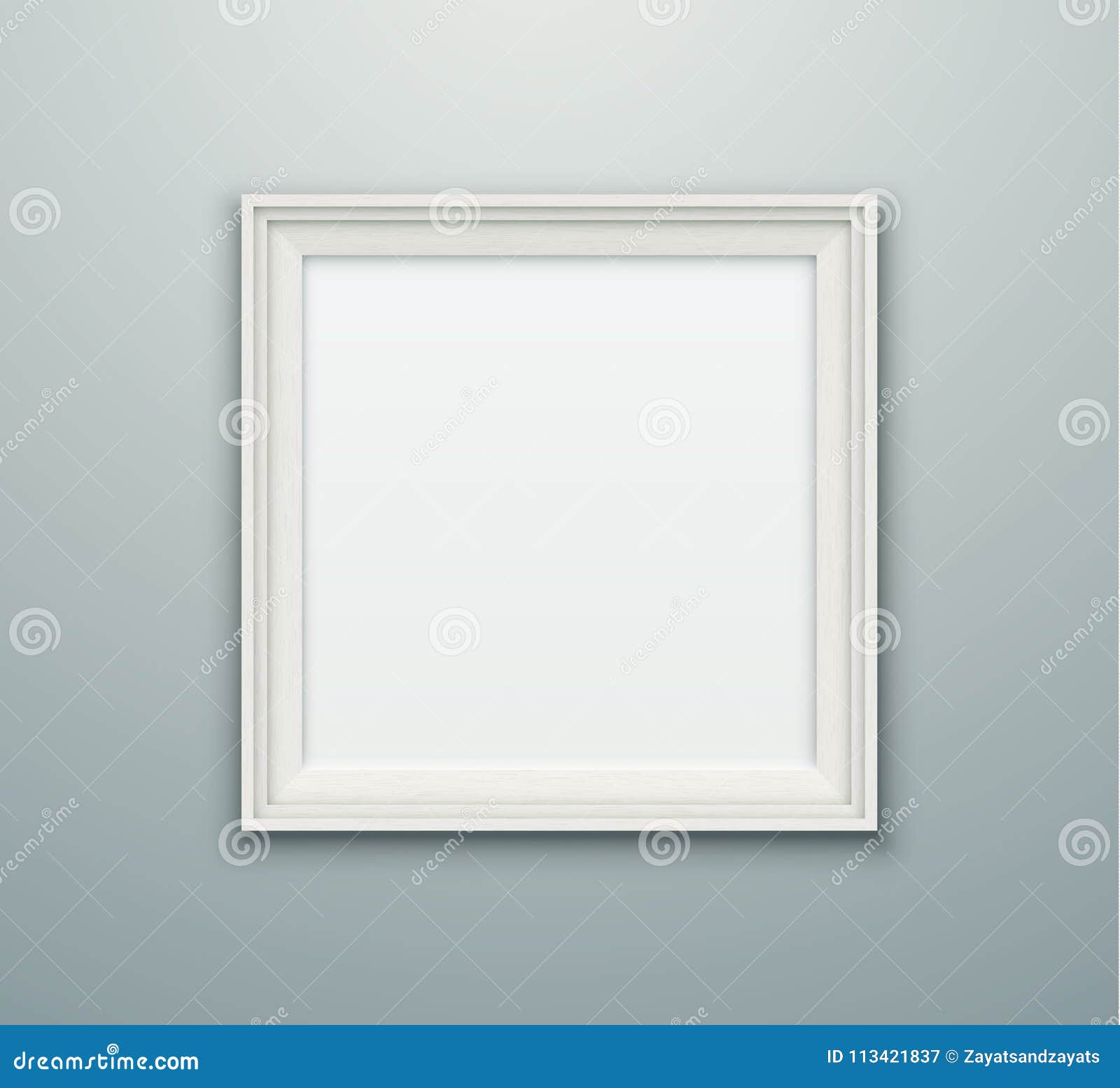 Empty White Frame stock vector. Illustration of vector - 113421837
