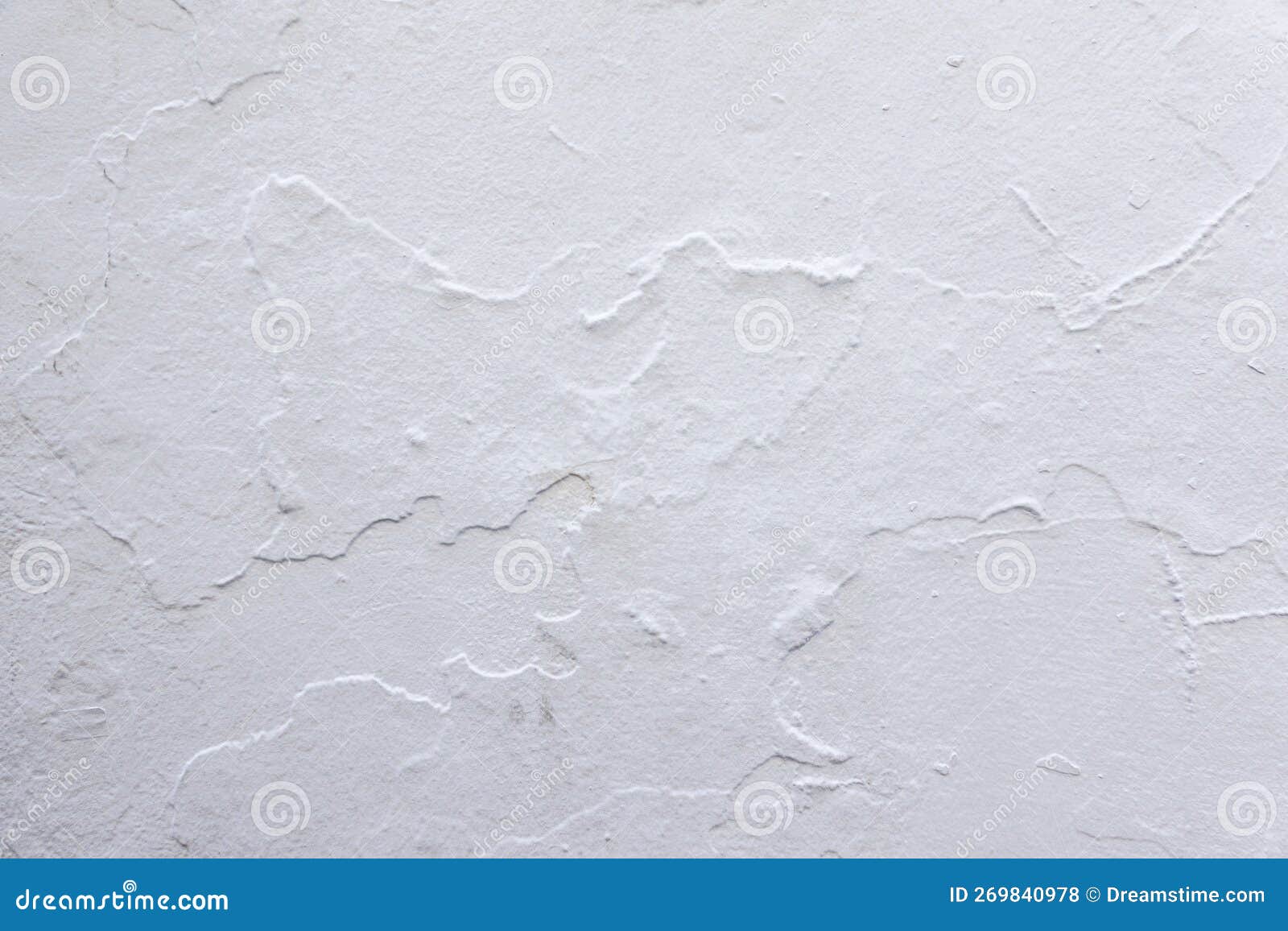 Empty White Grunge Wall Background. Old Decrepit White Plaster Wall ...