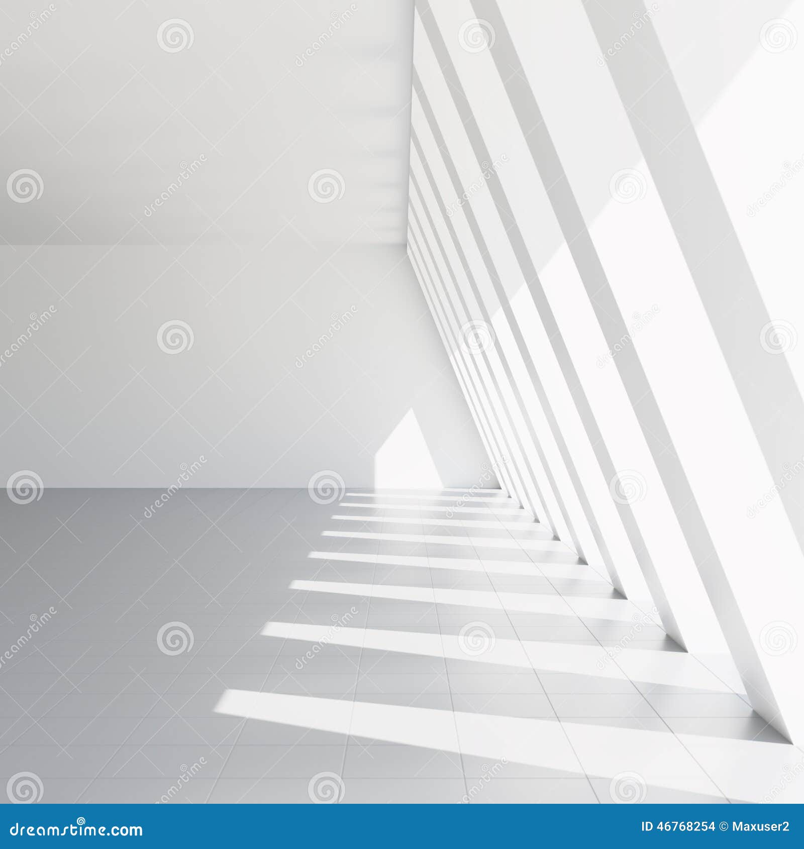 Empty White Hall stock illustration. Illustration of house - 46768254