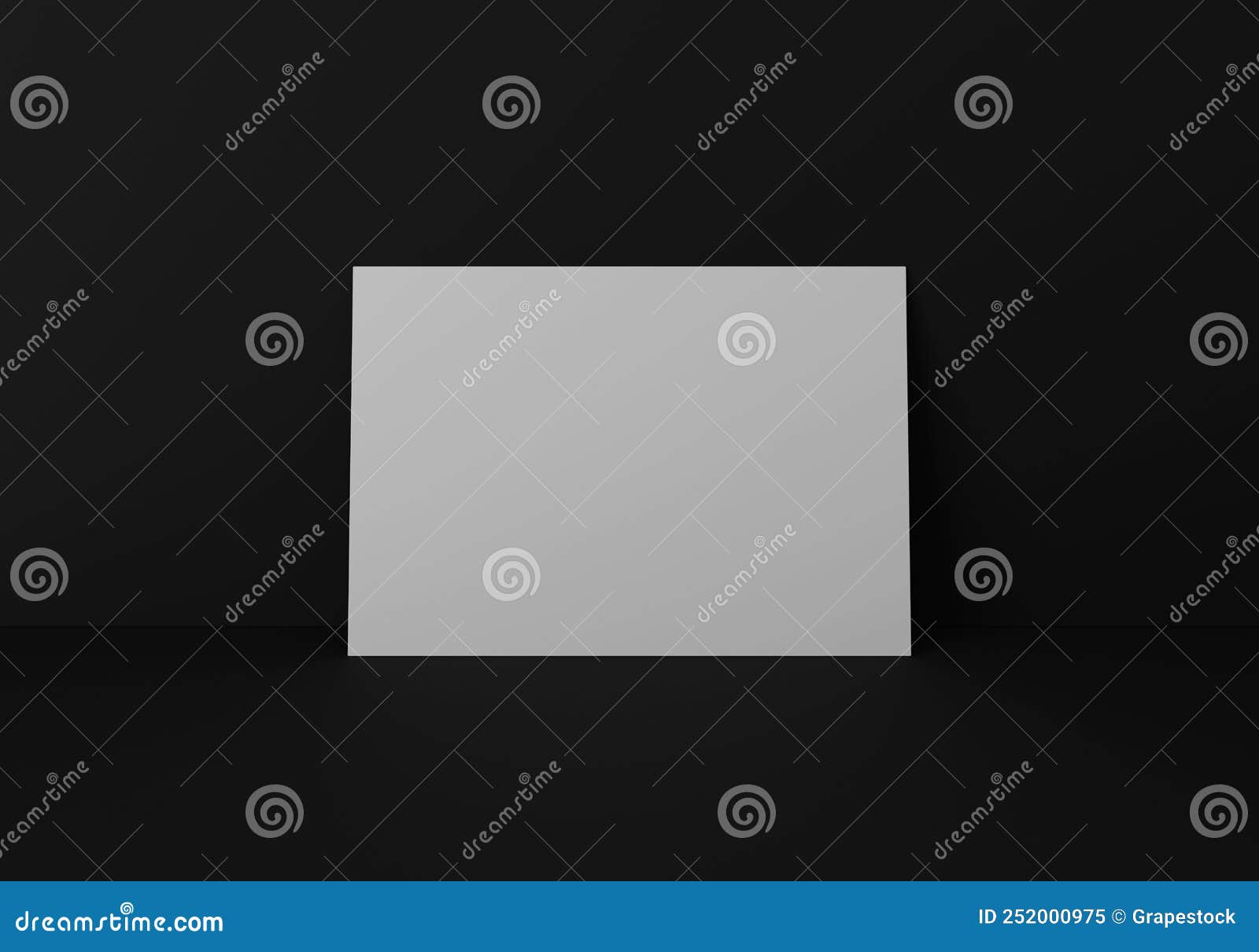 Empty White Horizontal Rectangle A4 Paper Sheet Mockup Stock ...