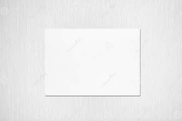 Empty White Horizontal Rectangle Poster Mockup Stock Image - Image of ...