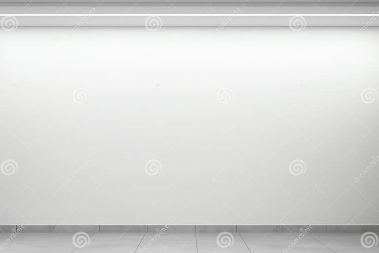 Empty White Light Office Wall for Logo Stock Illustration ...