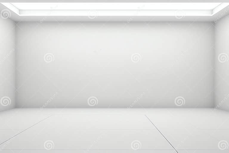 Empty White Light Office Wall for Logo Stock Illustration ...