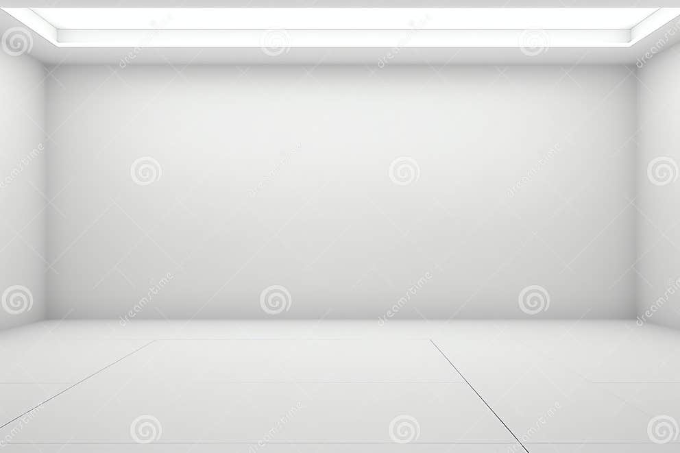 Empty White Light Office Wall for Logo Stock Illustration ...