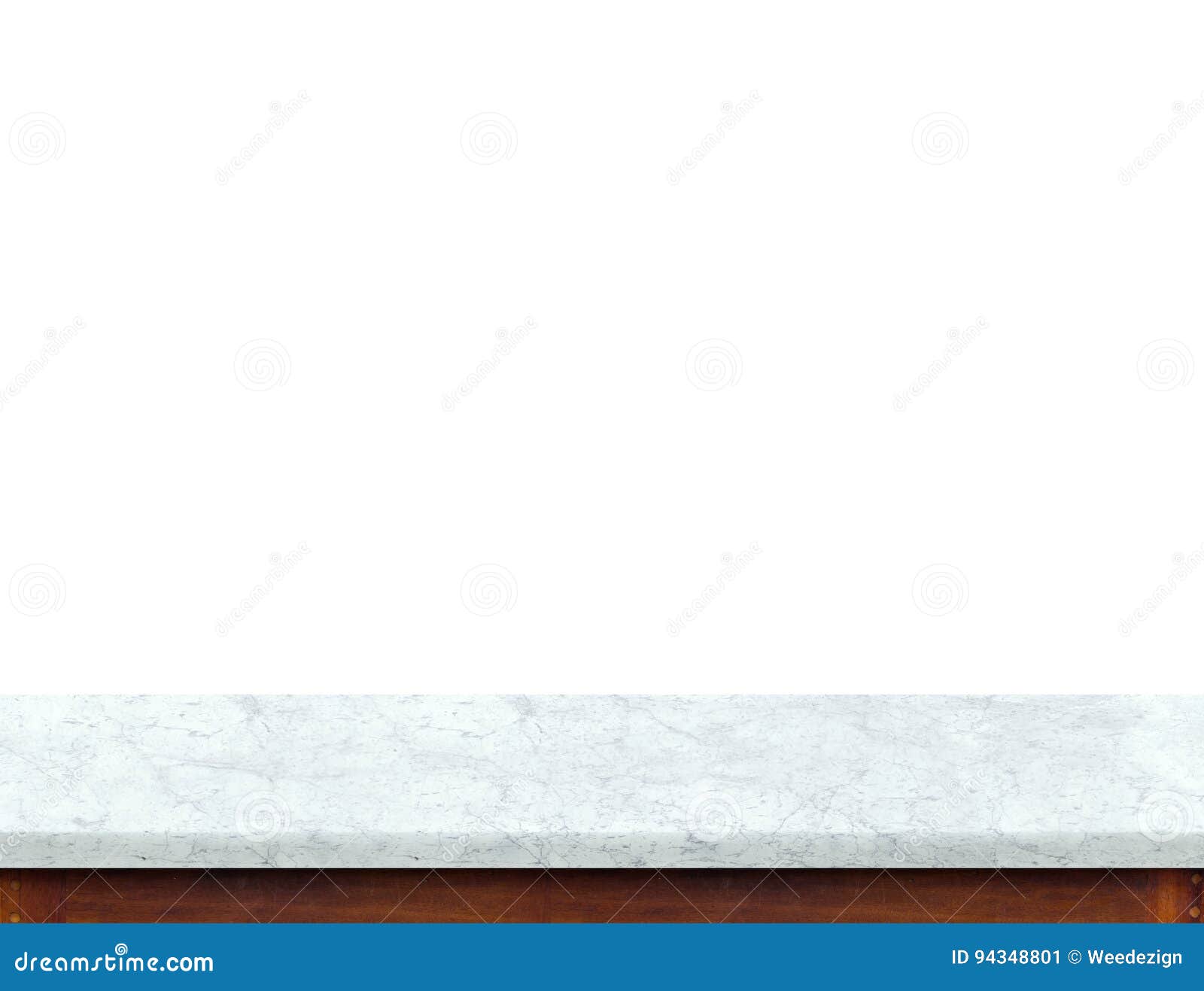 Empty White Marble Table Top Isolate on White Background, Leave Stock ...