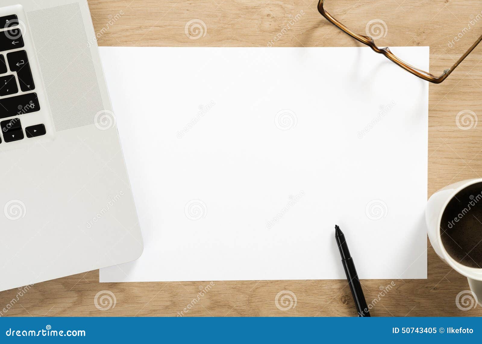 Empty white note paper stock image. Image of strategy - 50743405
