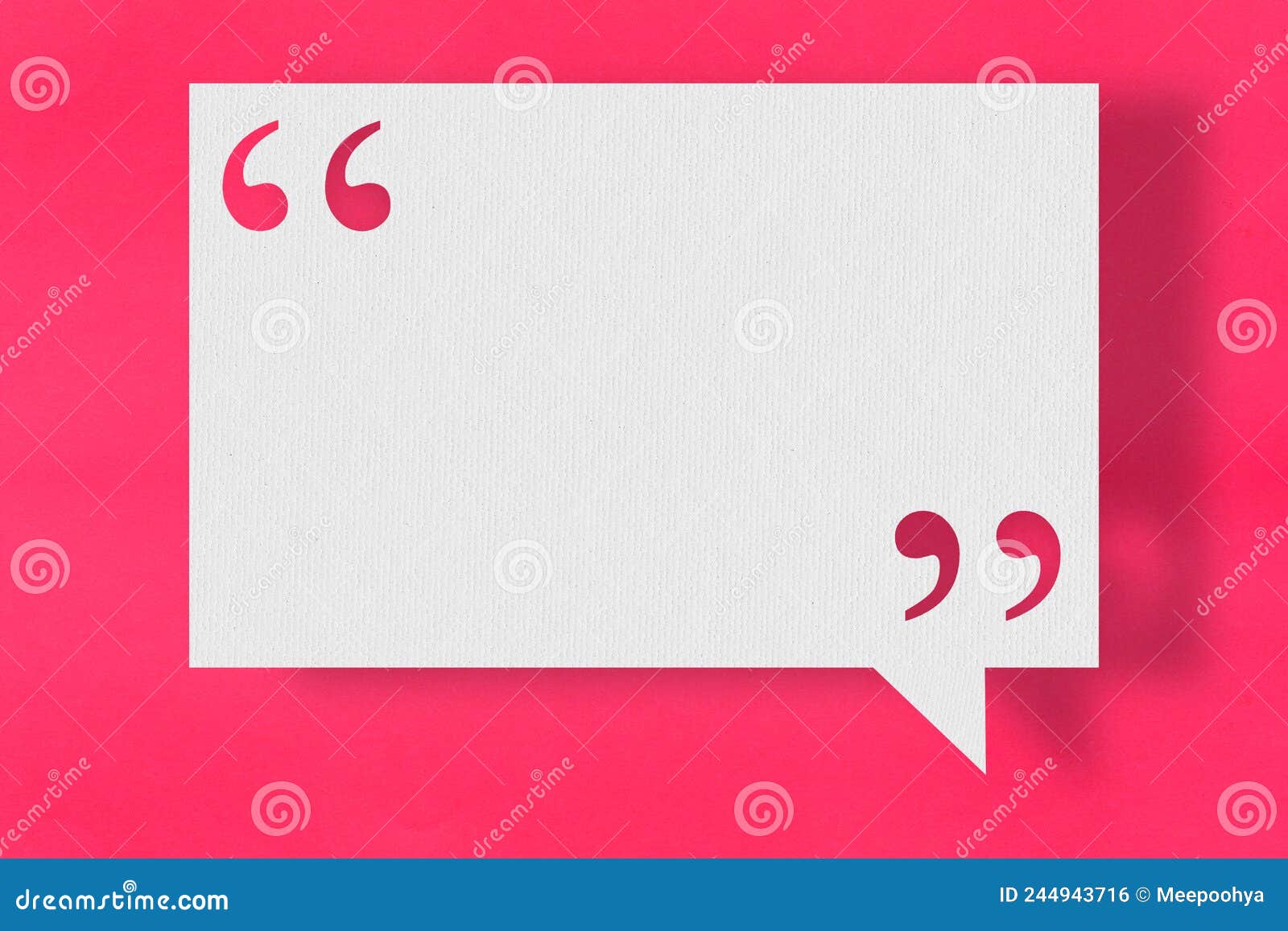 Empty White Note Paper Floating on Red Art Paper Background Stock Photo ...