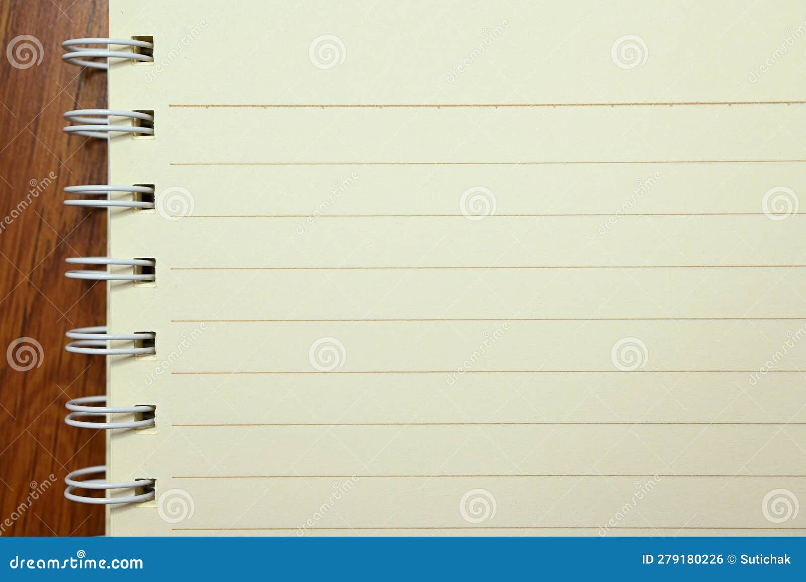 Close Up Empty White Notebook, Paper Texture Background Stock Photo ...