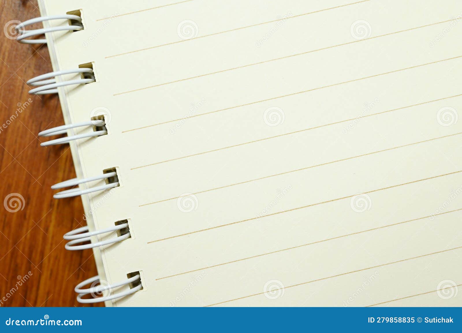 Close Up Empty White Notebook, Paper Texture Background Stock Image ...