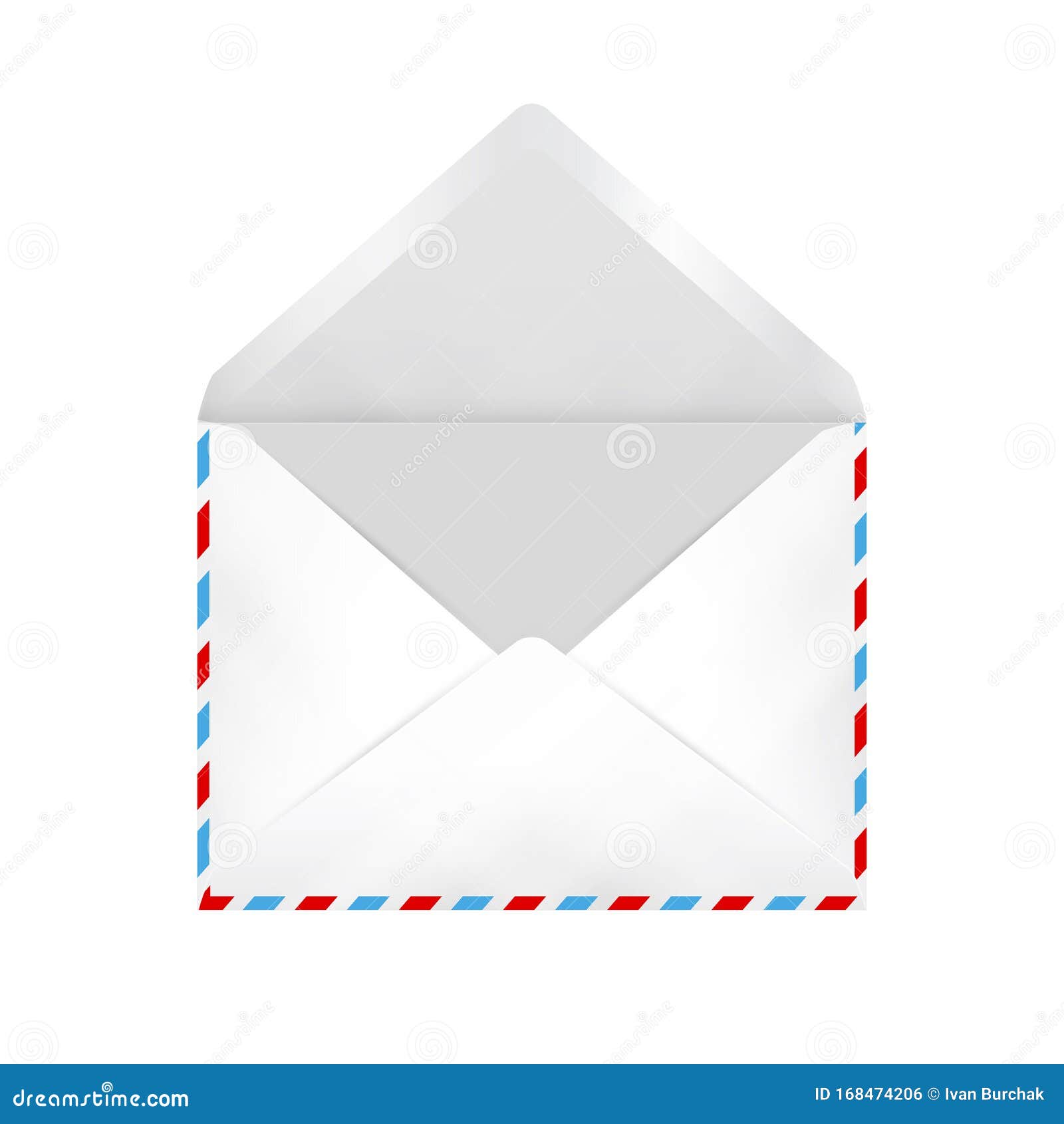 Airmail Realistic Paper Envelope. Vector Illustration | CartoonDealer ... Airmail Realistic Paper Envelope. Vector Illustration | CartoonDealer ...