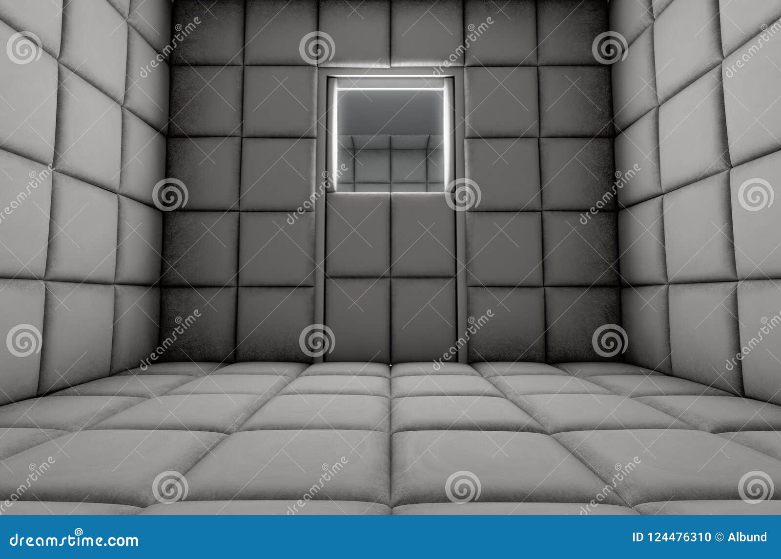 Empty Padded Cell stock illustration. Illustration of crazy - 124476310