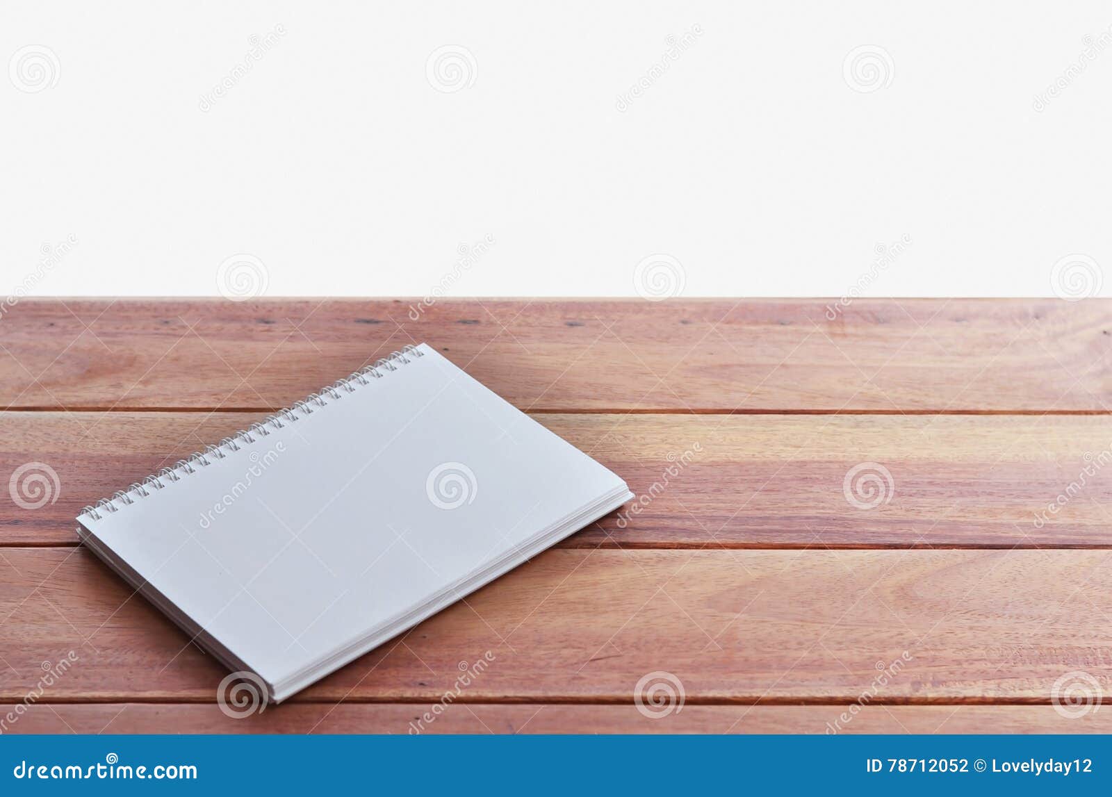 Empty White Paper Page of Binder Notebook Stock Photo - Image of page ...