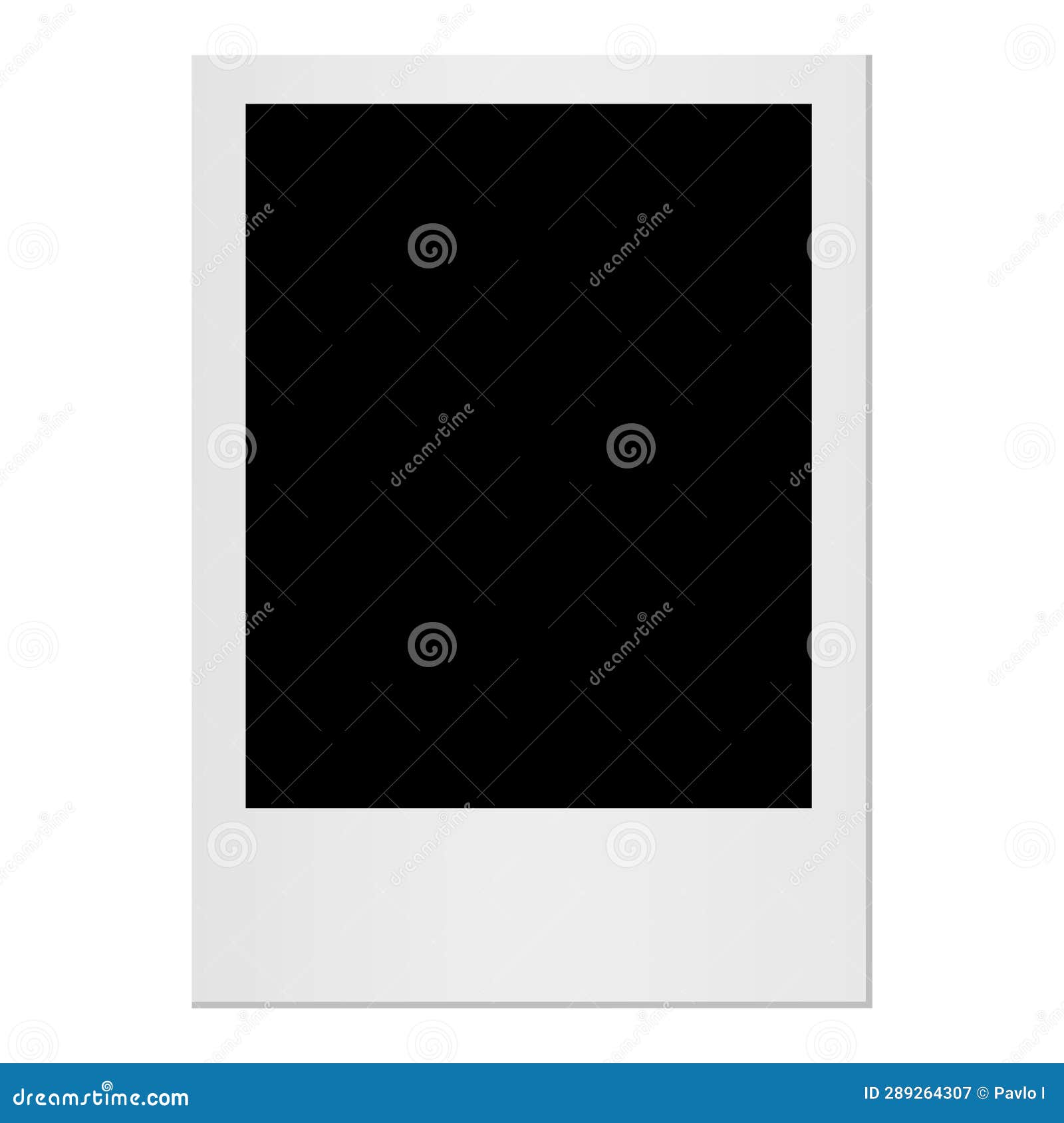 Empty White Photo Frame. Realistic Vertical Photo Card Frame Mockup ...