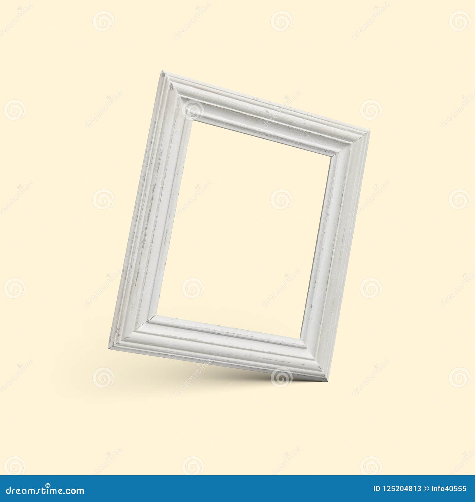 Empty white picture frame stock image. Image of empty - 125204813