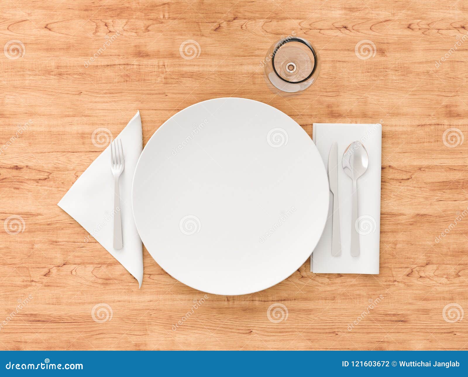 Empty White Plate, Fork, Empty White Plate, Fork, Knife and Spoon on ... Empty White Plate, Fork, Empty White Plate, Fork, Knife and Spoon on ...