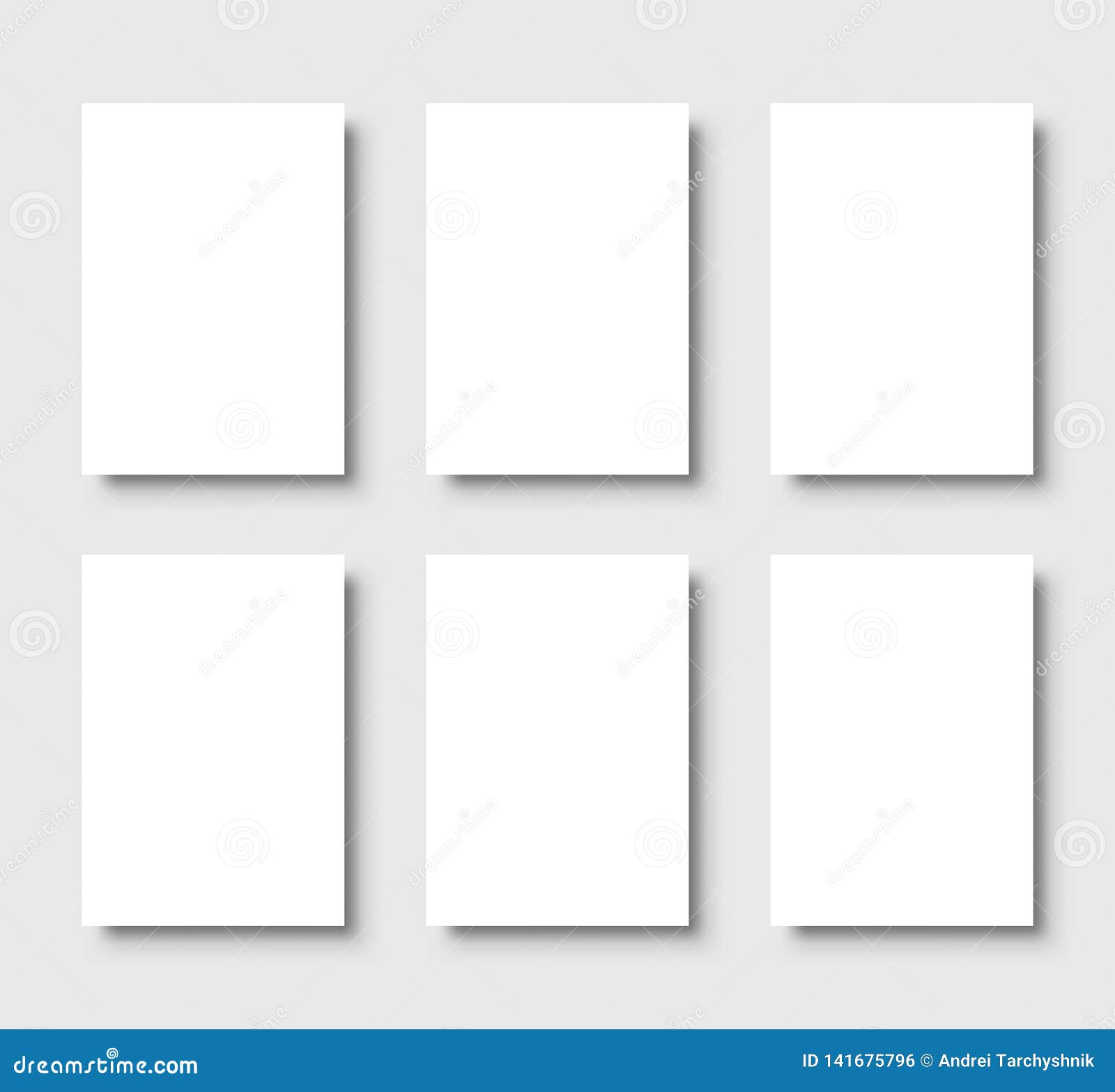 Empty White Poster. Paper Blank Template. Vector Illustration. Stock ...
