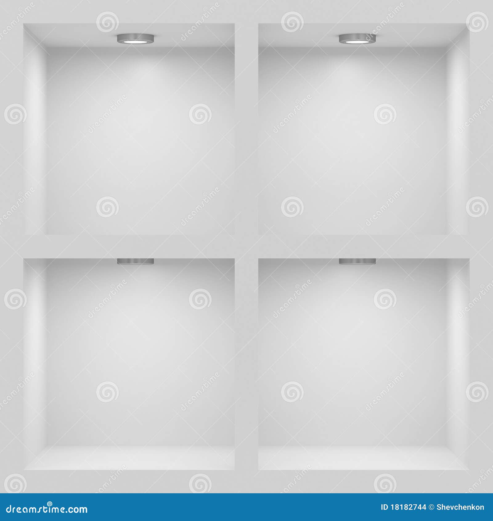 Empty white rack stock illustration. Illustration of light - 18182744