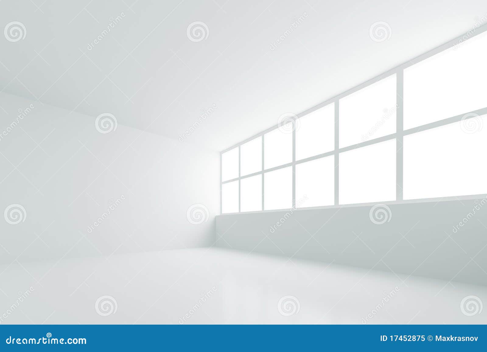 Empty White Room stock illustration. Illustration of home - 17452875