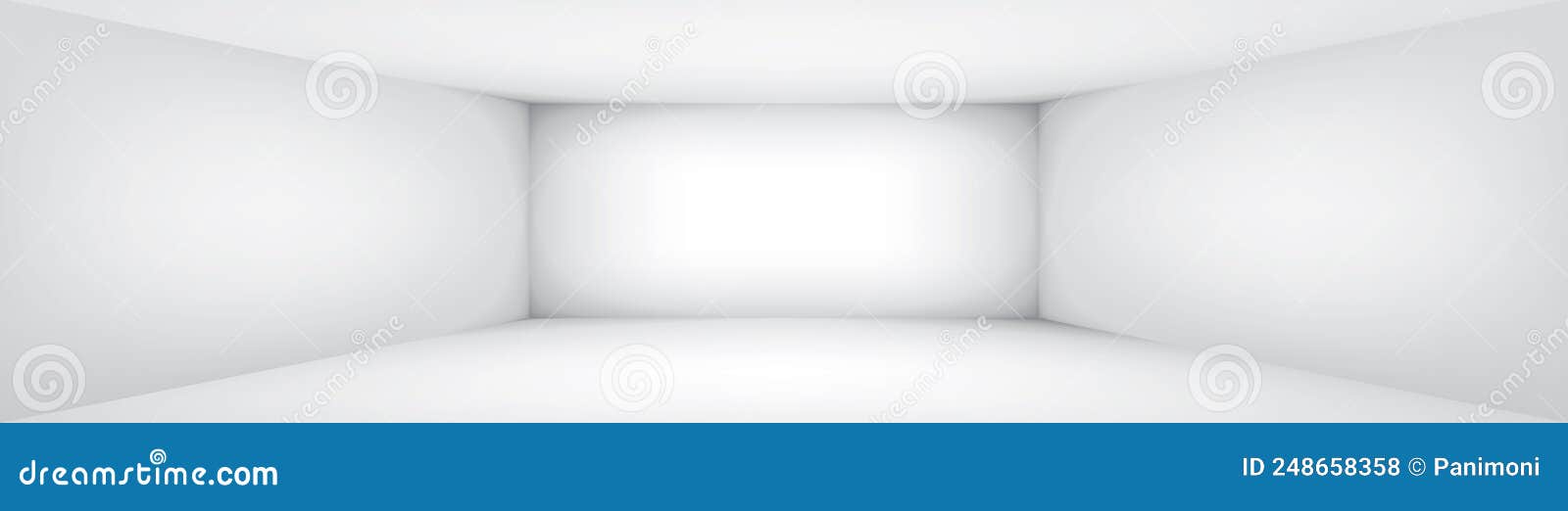 Empty White Room. the Inner Space of the Box. Vector Design ...