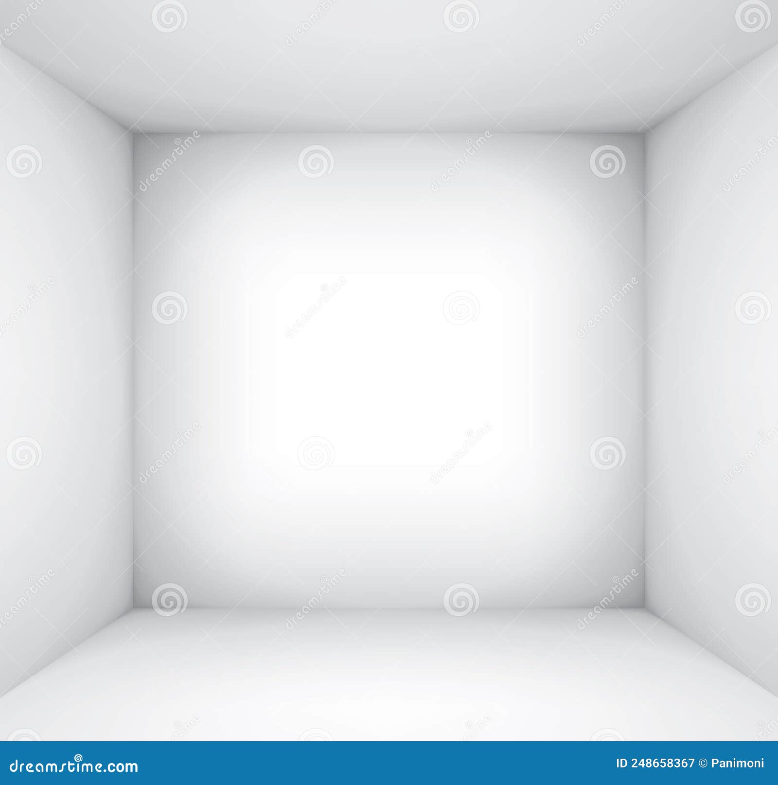 Empty White Room. the Inner Space of the Box. Vector Design ...