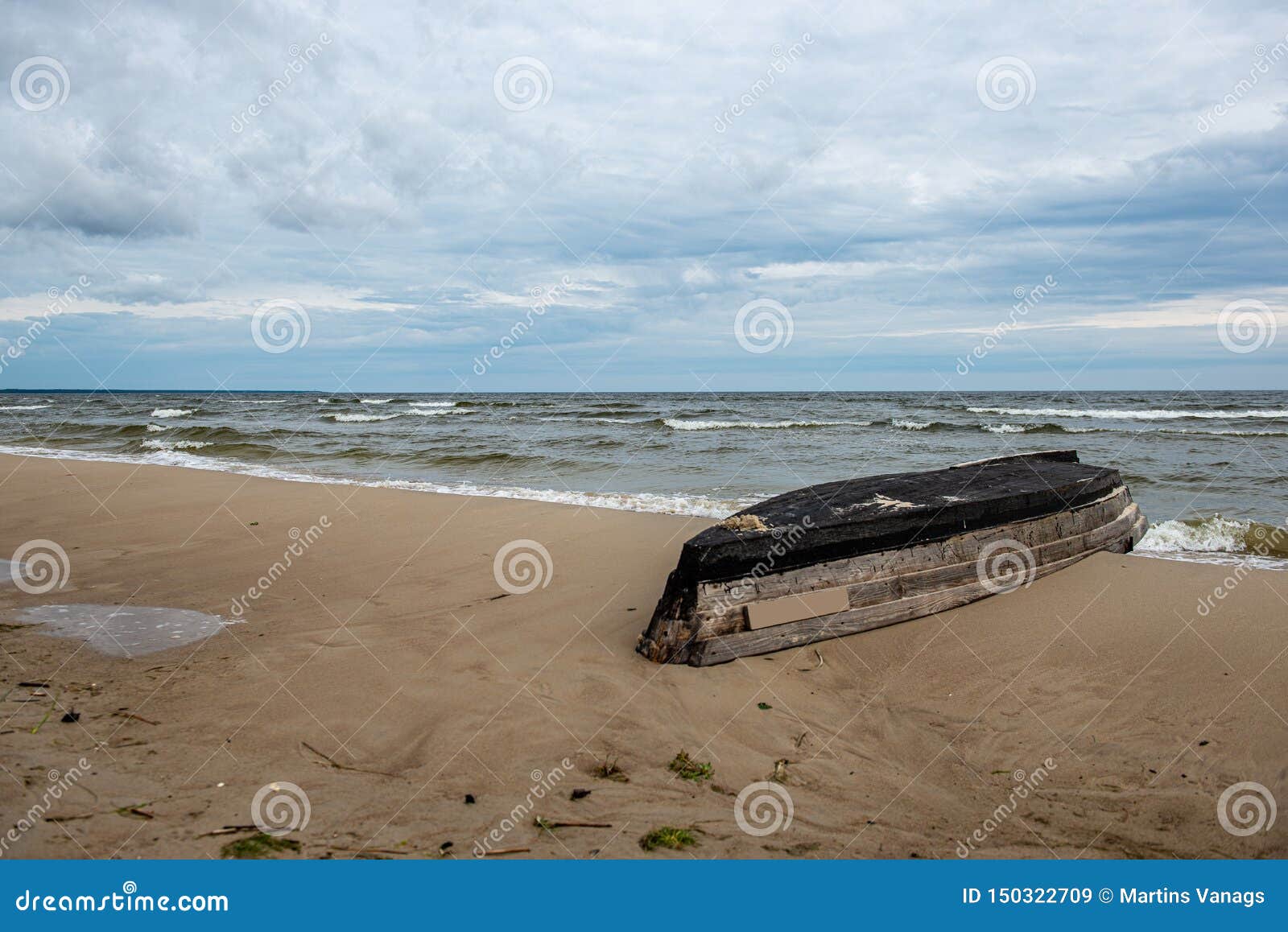 Empty White Sand Beach with No People with Boat Stock Image - Image of ...