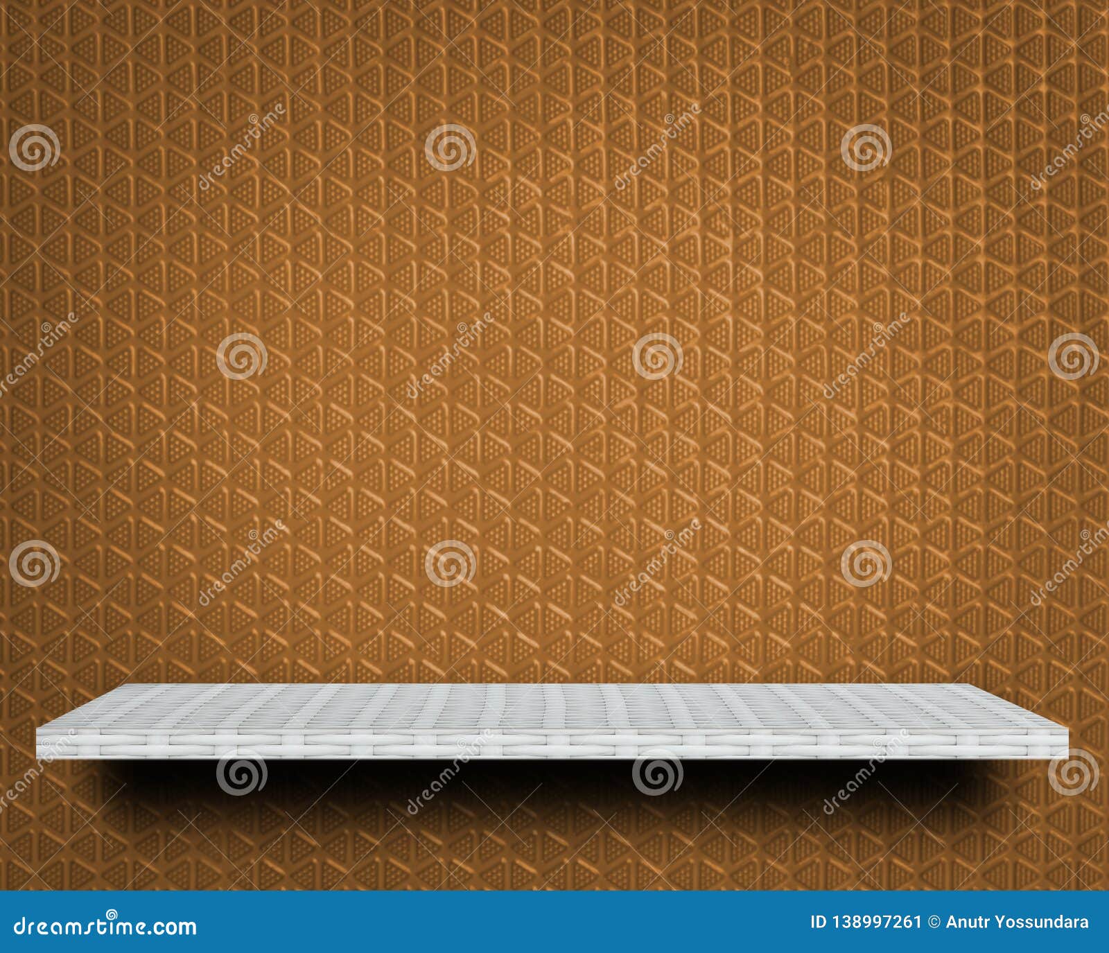 Empty Shelf on Brown Texture for Product Display Stock Image - Image of ...